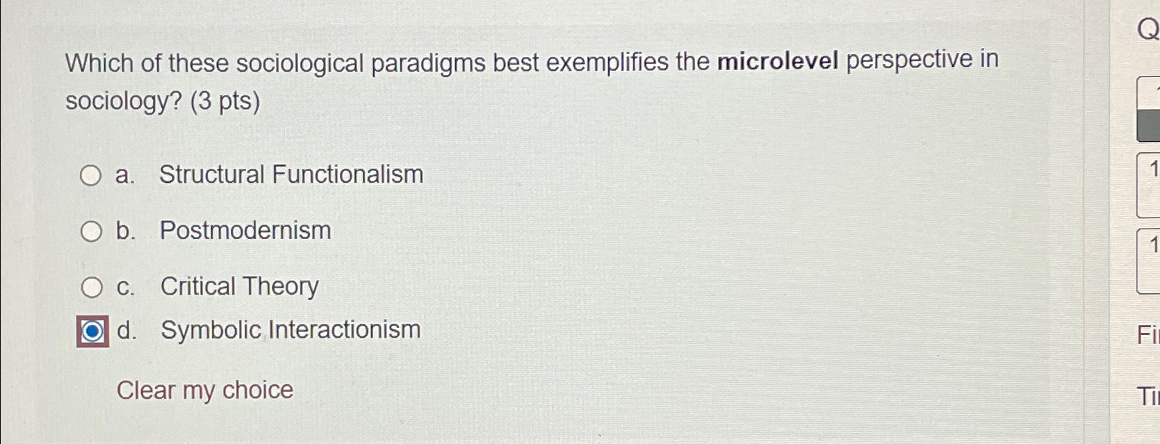 Solved Which of these sociological paradigms best | Chegg.com
