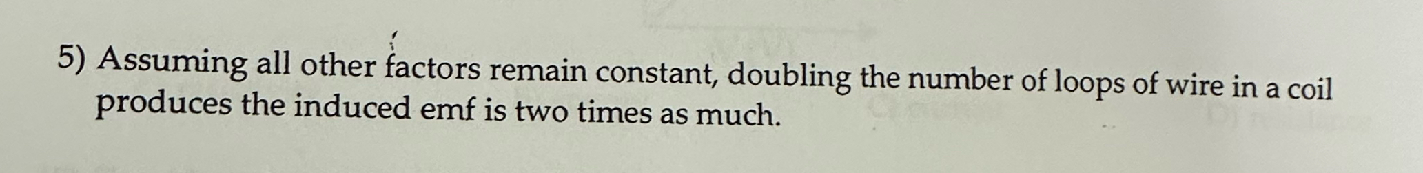 Solved Assuming all other factors remain constant, doubling | Chegg.com