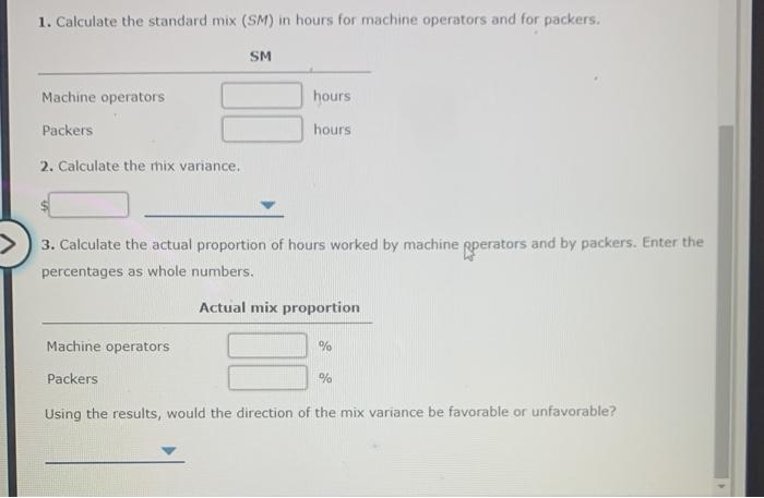 Solved Calculating the Direct Labor Mix Variance Mangia | Chegg.com