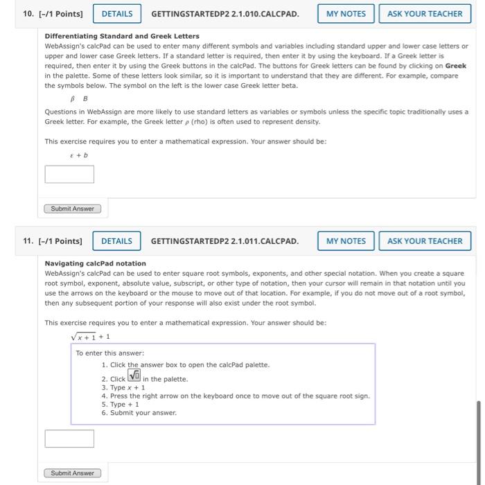 Solved Differentiating Standard and Greek Letters | Chegg.com