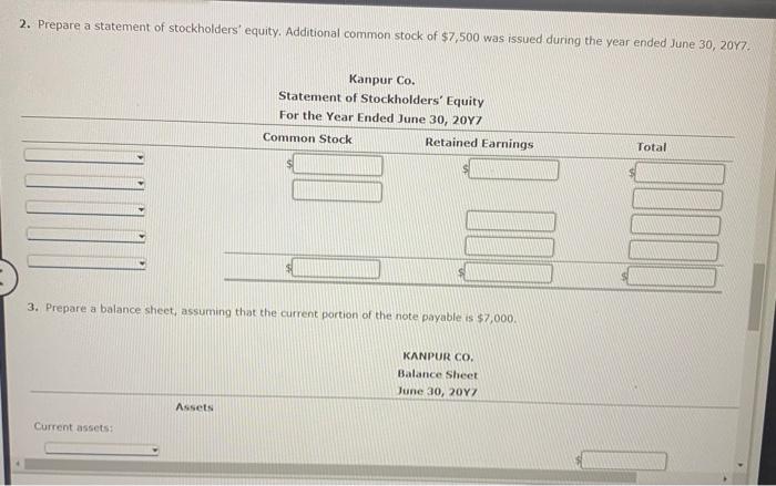 Multiple-step income statement and balance sheet The | Chegg.com