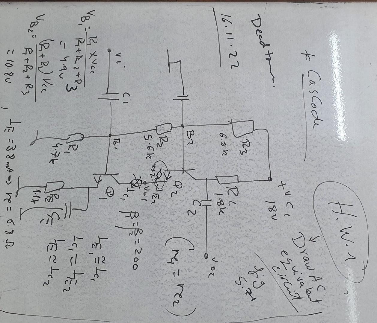 Solved Draw AC Equivalent Circuit | Chegg.com Solved Draw AC Equivalent Circuit | Chegg.com