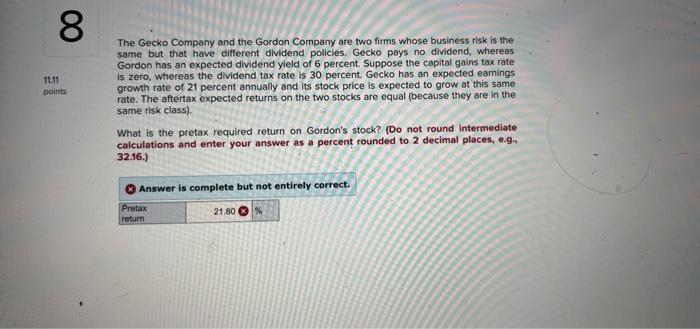 Solved The Gecko Company and the Gordon Company are two | Chegg.com