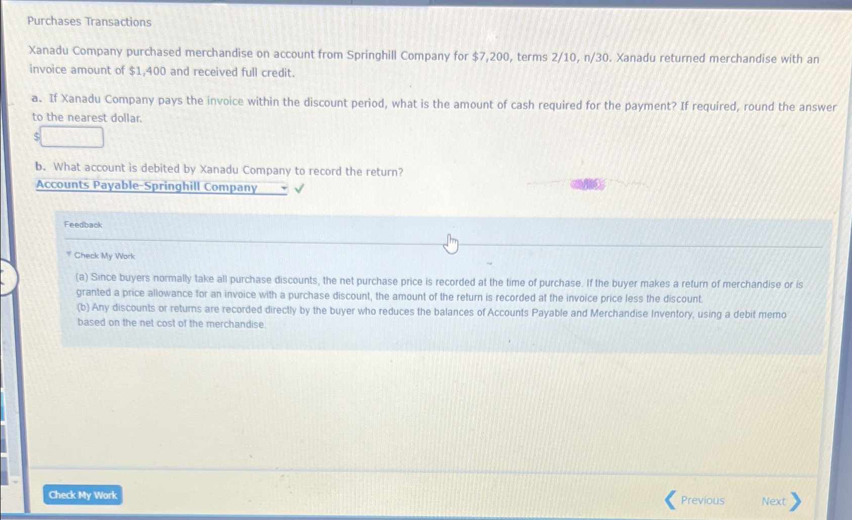 Solved Purchases TransactionsXanadu Company purchased | Chegg.com