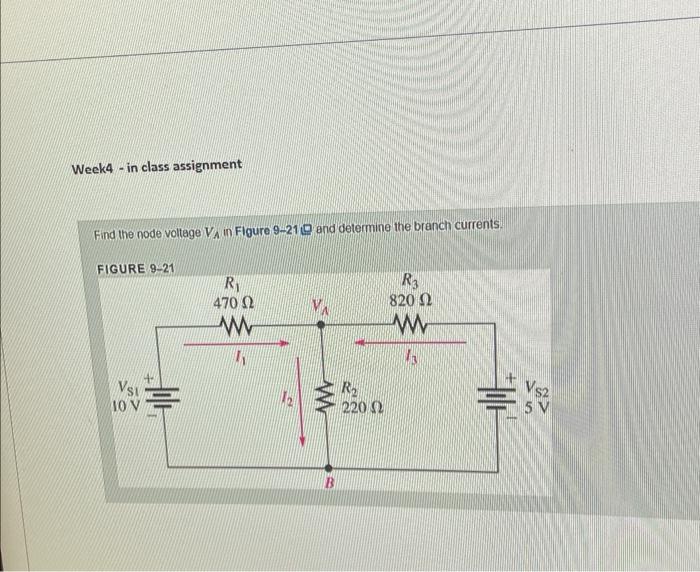 Solved Find the node voltage VA in Figure 9-21 and | Chegg.com