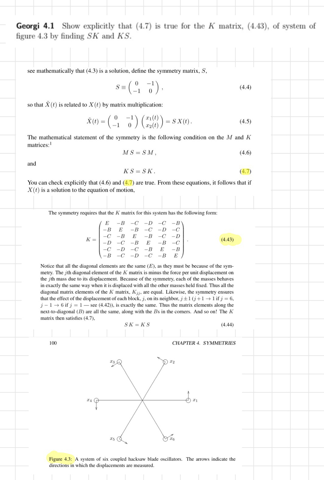 Solved Georgi 4.1 ﻿Show explicitly that (4.7) ﻿is true for | Chegg.com