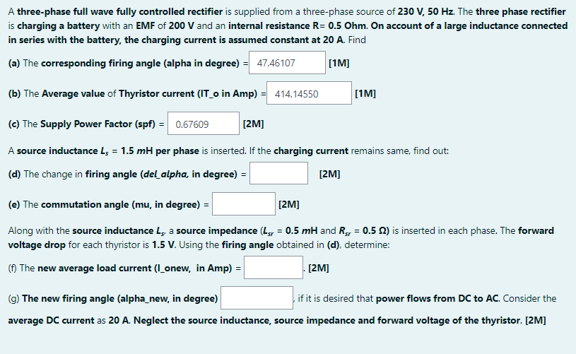 Solved A three-phase full wave fully controlled rectifier is | Chegg.com