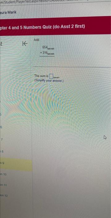 Solved The Sum Is Simplify Your Answer 