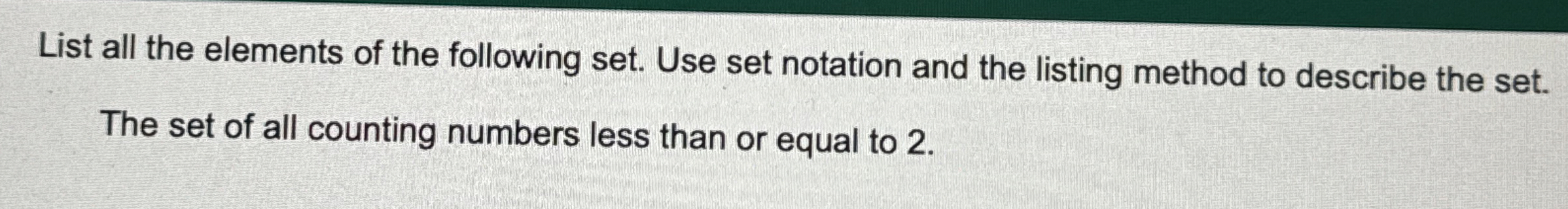 Solved How to solve List all the elements of the following | Chegg.com