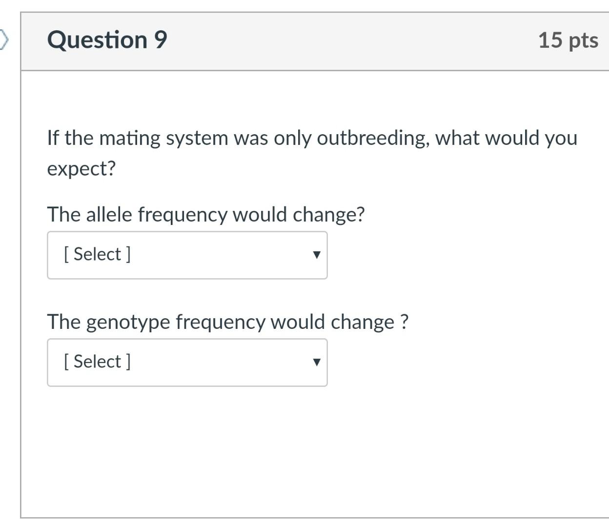 Solved Section 2: Non-random Mating: selfing (extreme | Chegg.com