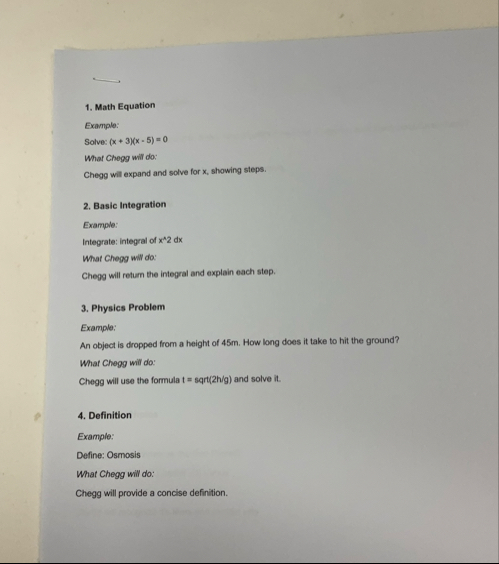 Solved Math EquationExample:Solve: (x 3)(x-5)=0What Chegg | Chegg.com