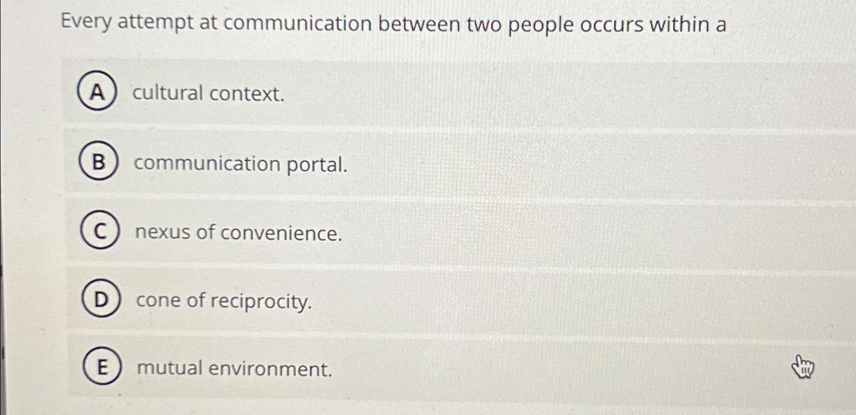 Solved Every attempt at communication between two people | Chegg.com