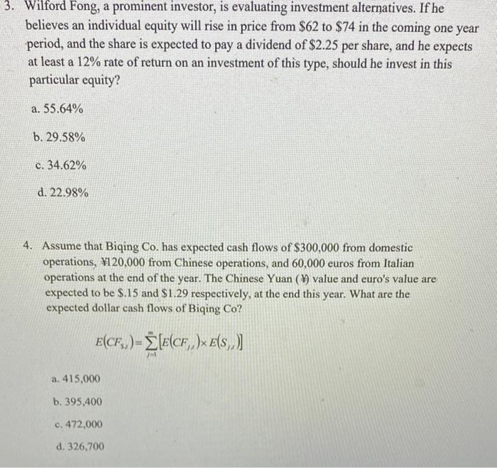 Solved Use the following formula for shareholder returns to | Chegg.com