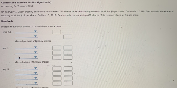 Solved Cornerstone Exercise 10-28 (Algorithmic) Accounting | Chegg.com