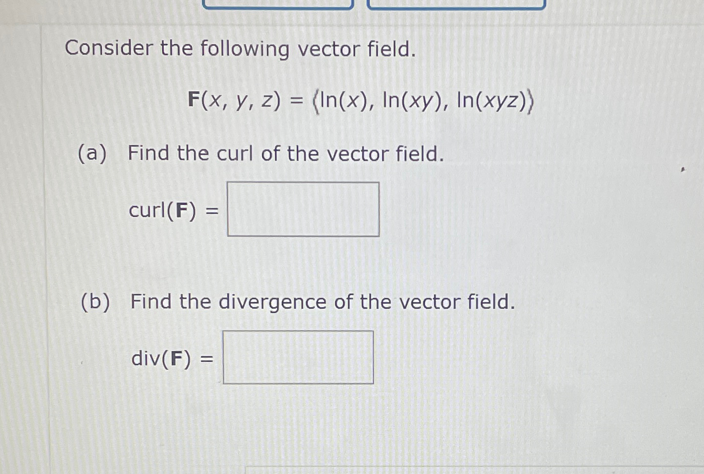 Solved Consider the following vector | Chegg.com
