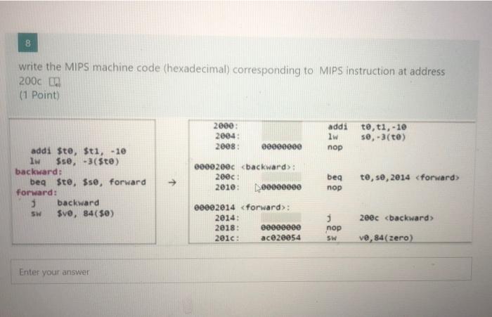 Solved 7 write a MIPS assembly sudo instruction that | Chegg.com