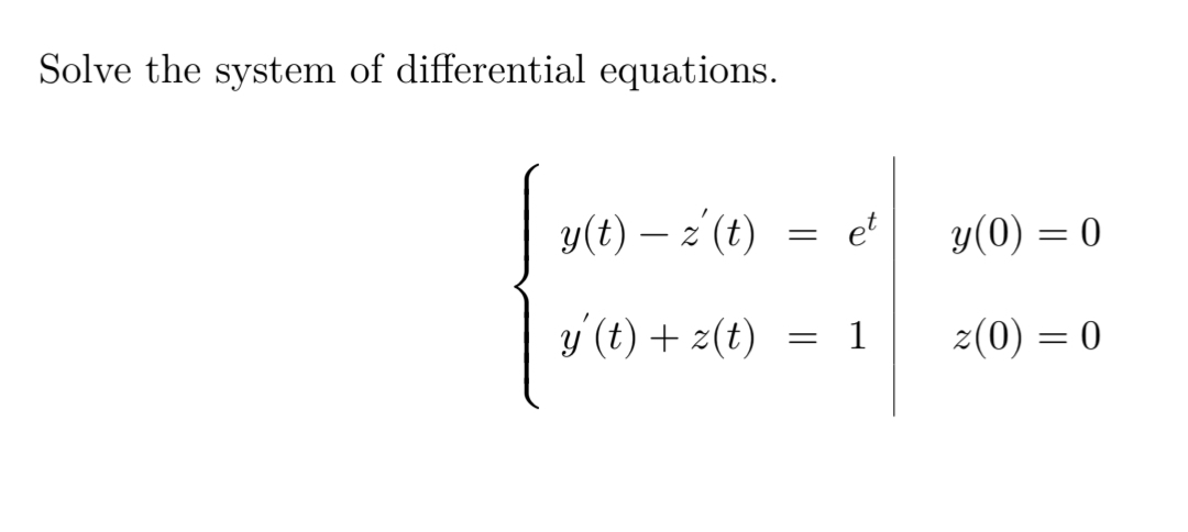 Solved Solve the system of differential equations. | Chegg.com