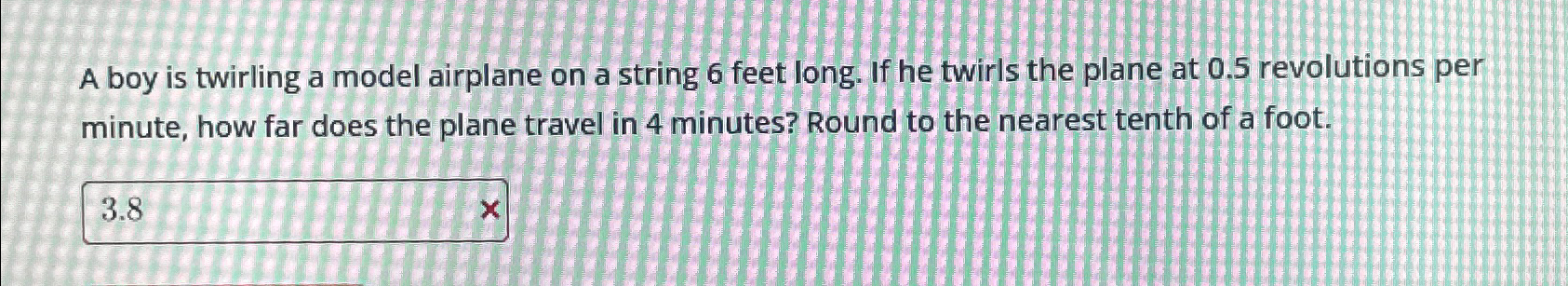 Solved A boy is twirling a model airplane on a string 6 | Chegg.com