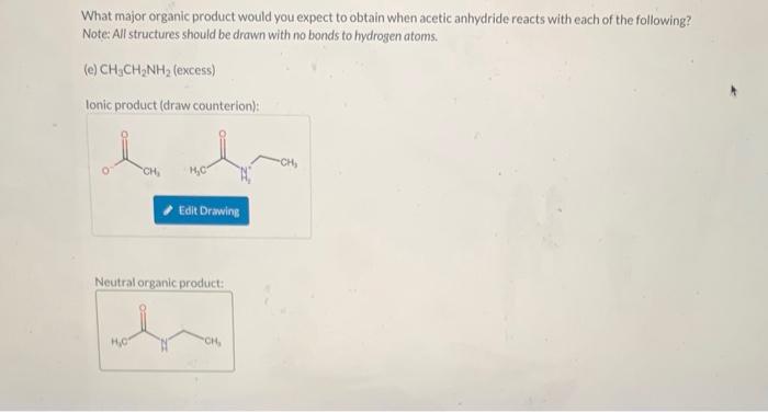 Solved What major organic product would you expect to obtain | Chegg.com