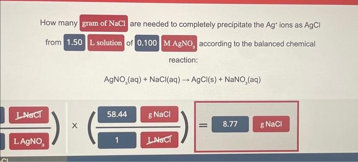 Solved How many from are needed to completely precipitate | Chegg.com