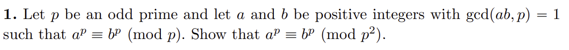 Solved Let p be an ﻿odd prime and let a and b be ﻿positive | Chegg.com
