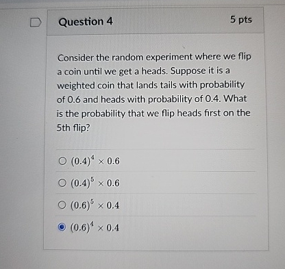 Solved Question 45 ﻿ptsConsider the random experiment where | Chegg.com