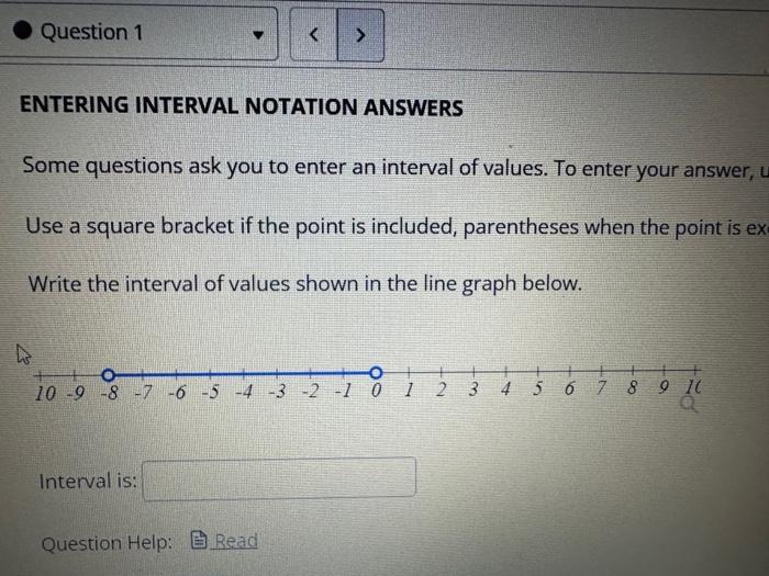 Solved ENTERING INTERVAL NOTATION ANSWERS Some questions ask | Chegg.com