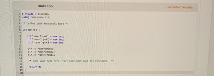 Solved 9.7 LAB: Max and min numbers (with pointers) Write a | Chegg.com