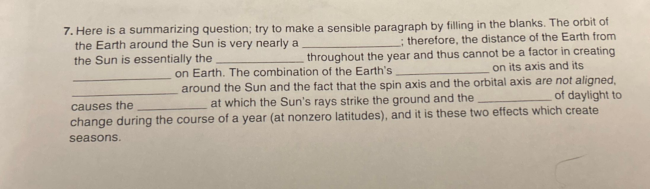 Solved Here is a summarizing question; try to make a | Chegg.com
