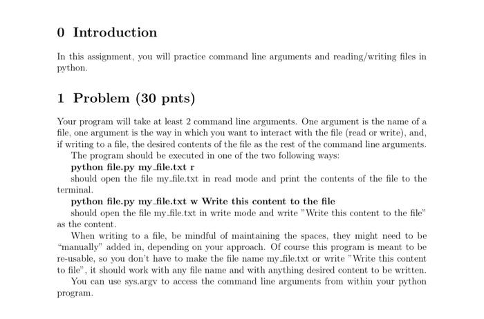 Solved 0 Introduction In this assignment, you will practice | Chegg.com