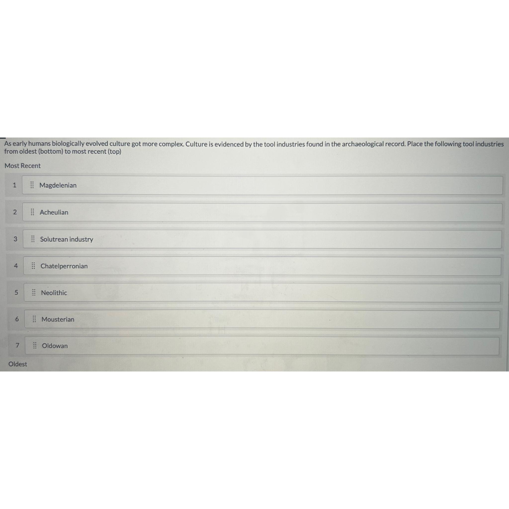 Solved As early humans biologically evolved culture got more | Chegg.com