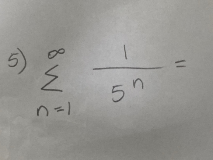Solved 5n n= | Chegg.com