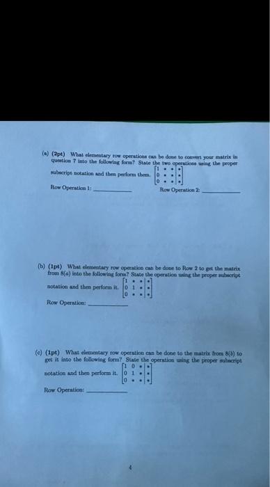 Solved (a) (2pt) What elrmentary tov operations can bo done | Chegg.com