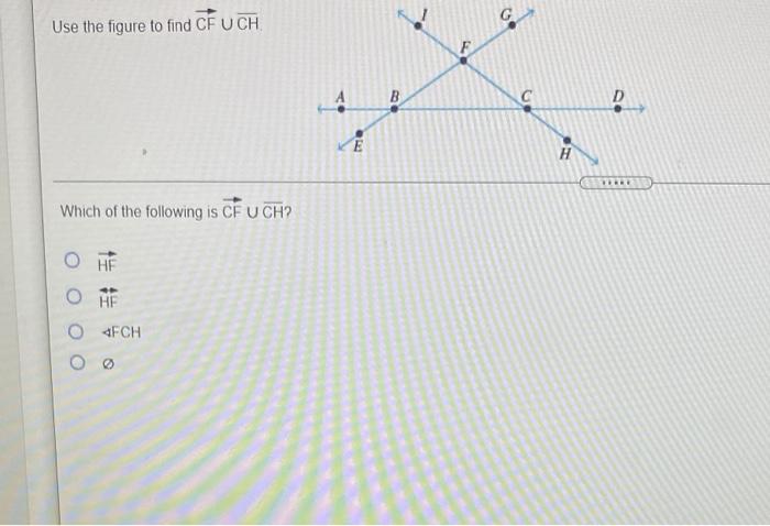 Solved Use the figure to find CF UCH B D ΚΕ - The Which of | Chegg.com