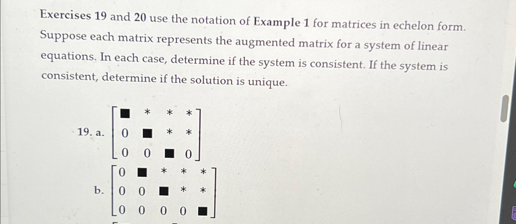Solved Exercises 19 ﻿and 20 ﻿use the notation of Example 1 | Chegg.com