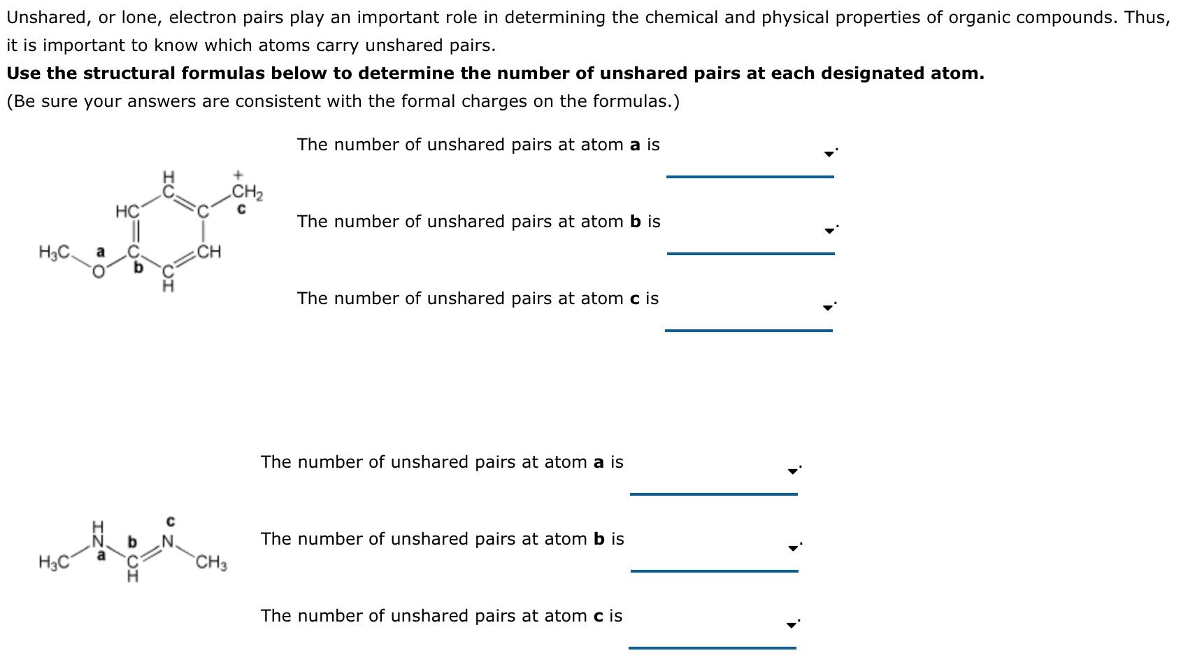 Solved Unshared, or lone, electron pairs play an important | Chegg.com