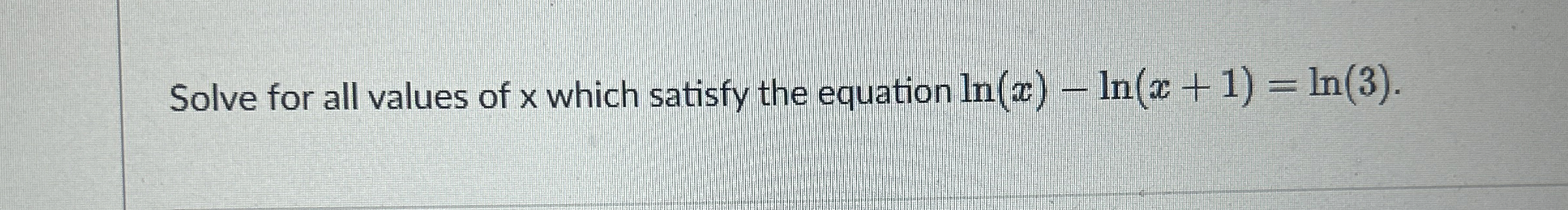 Solved Solve for all values of x which satisfy the equation | Chegg.com