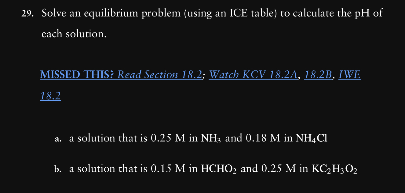 Solved Solve an equilibrium problem (using an ICE table) ﻿to | Chegg.com