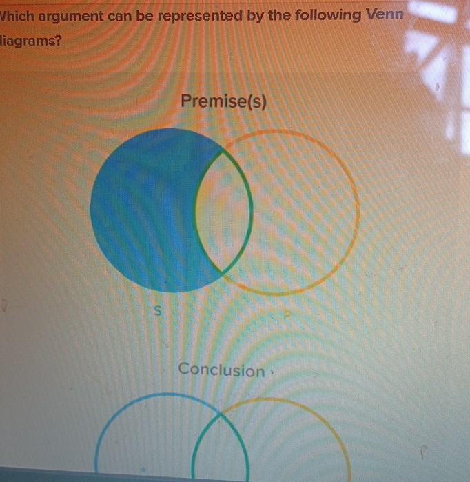Solved Which argument can be represented by the following | Chegg.com