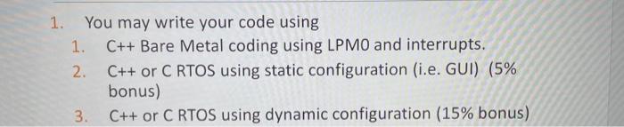 Solved 1 You Are To Write An Application Using The Msp432 