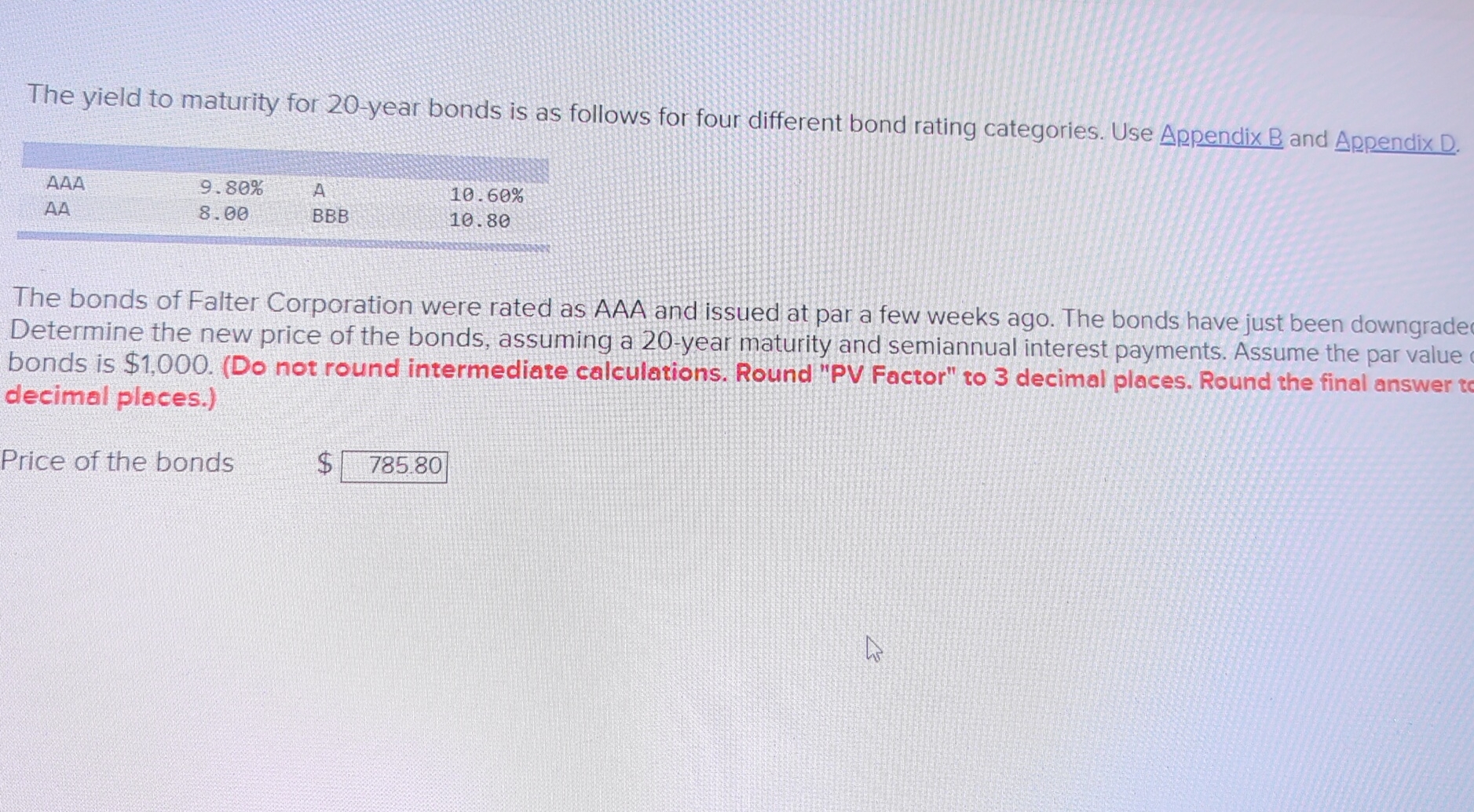 Solved The yield to maturity for 20 -year bonds is as | Chegg.com