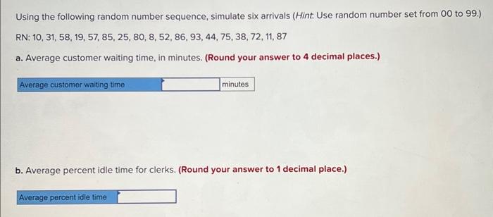 Solved The manager of a small post office is concerned that | Chegg.com
