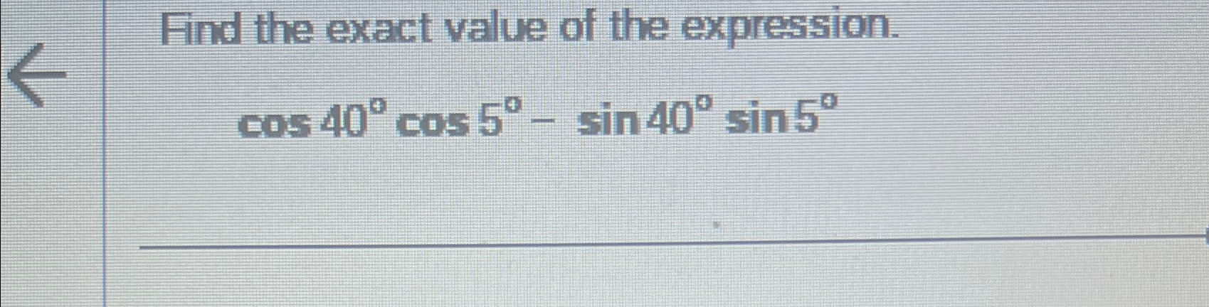 Solved Find the exact value of the | Chegg.com