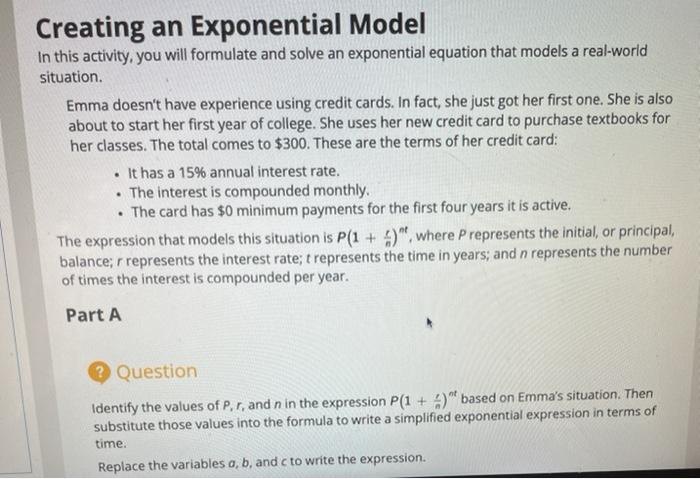 Solved Creating an Exponential Model In this activity, you | Chegg.com