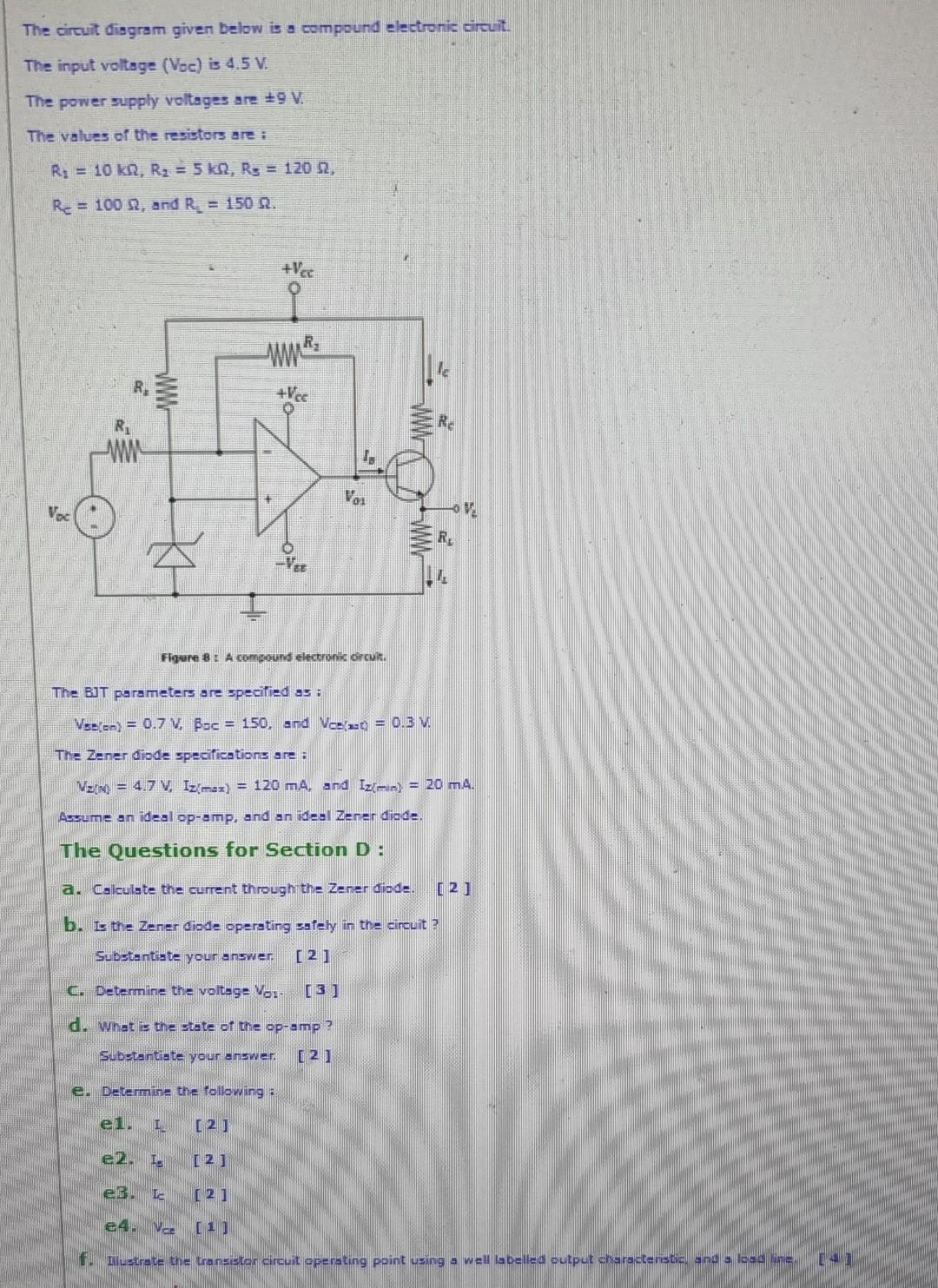 Solved The circuit diagram given below is a compound | Chegg.com