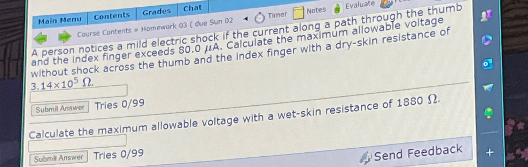 Solved Main Menu || ﻿Contents || ﻿Grades || ﻿Chat ||. ﻿A | Chegg.com