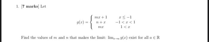 Solved 3. [4 marks] Use the precise definition of limit to | Chegg.com