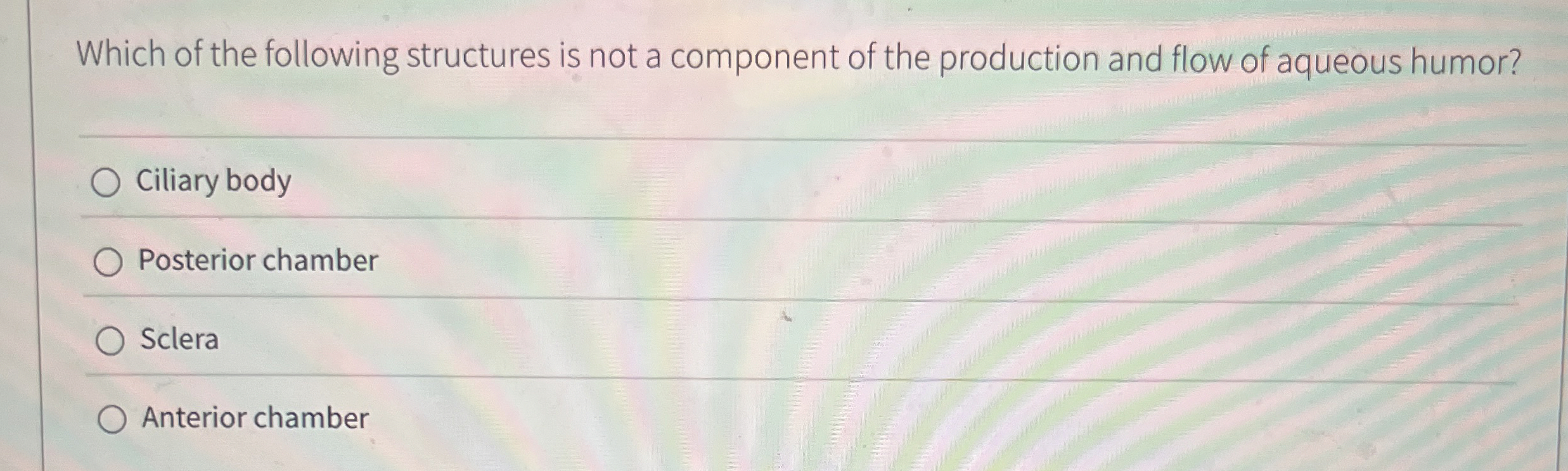 Which of the following structures is not a component | Chegg.com