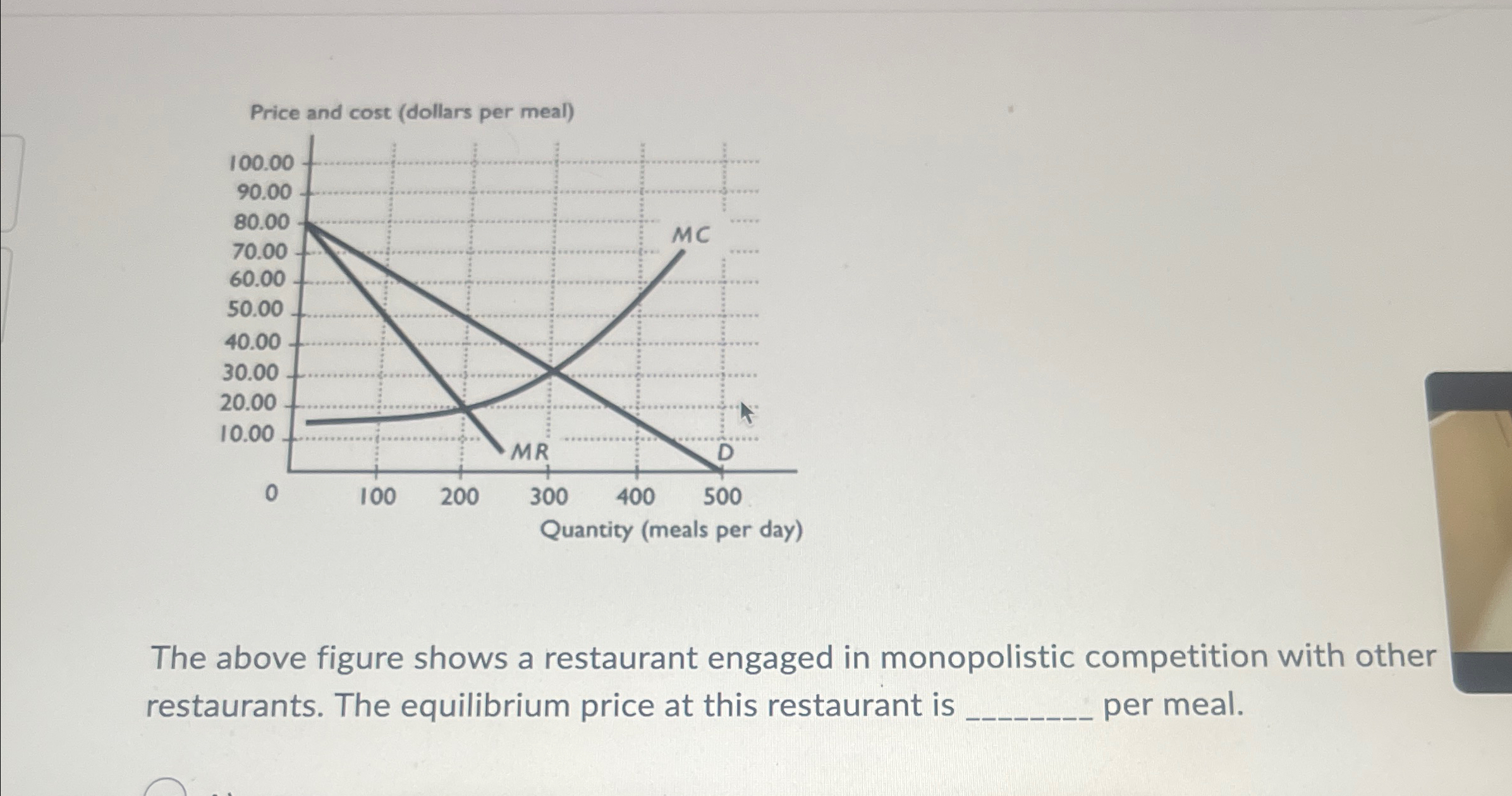 Solved The above figure shows a restaurant engaged in | Chegg.com