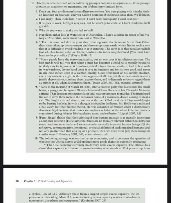 Solved get sick C Determine whether each of the following | Chegg.com